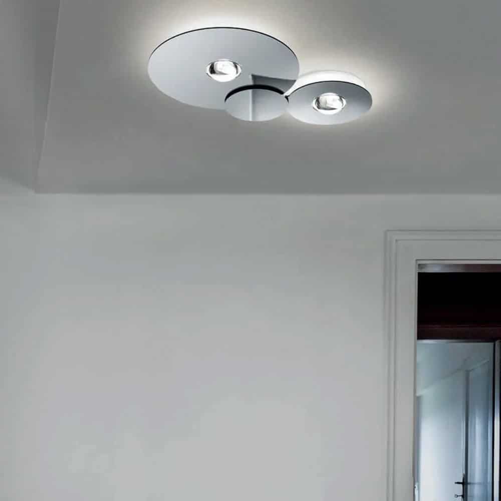 Bugia Double Soffitto Lodes a luce diffusa e riflessa | Prisma Light