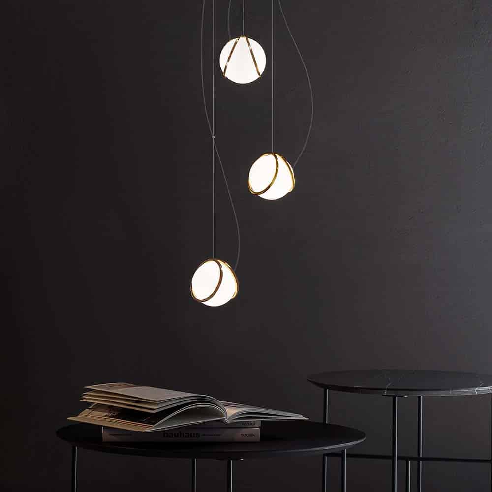 Pug 3 Luci Sospensione Terzani a luce diffusa | Prisma Light