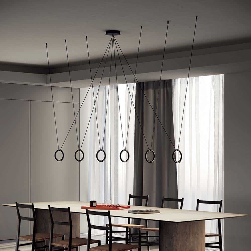 IVY I Sospensione Lodes lampada ad anello a luce diretta | Prisma Light