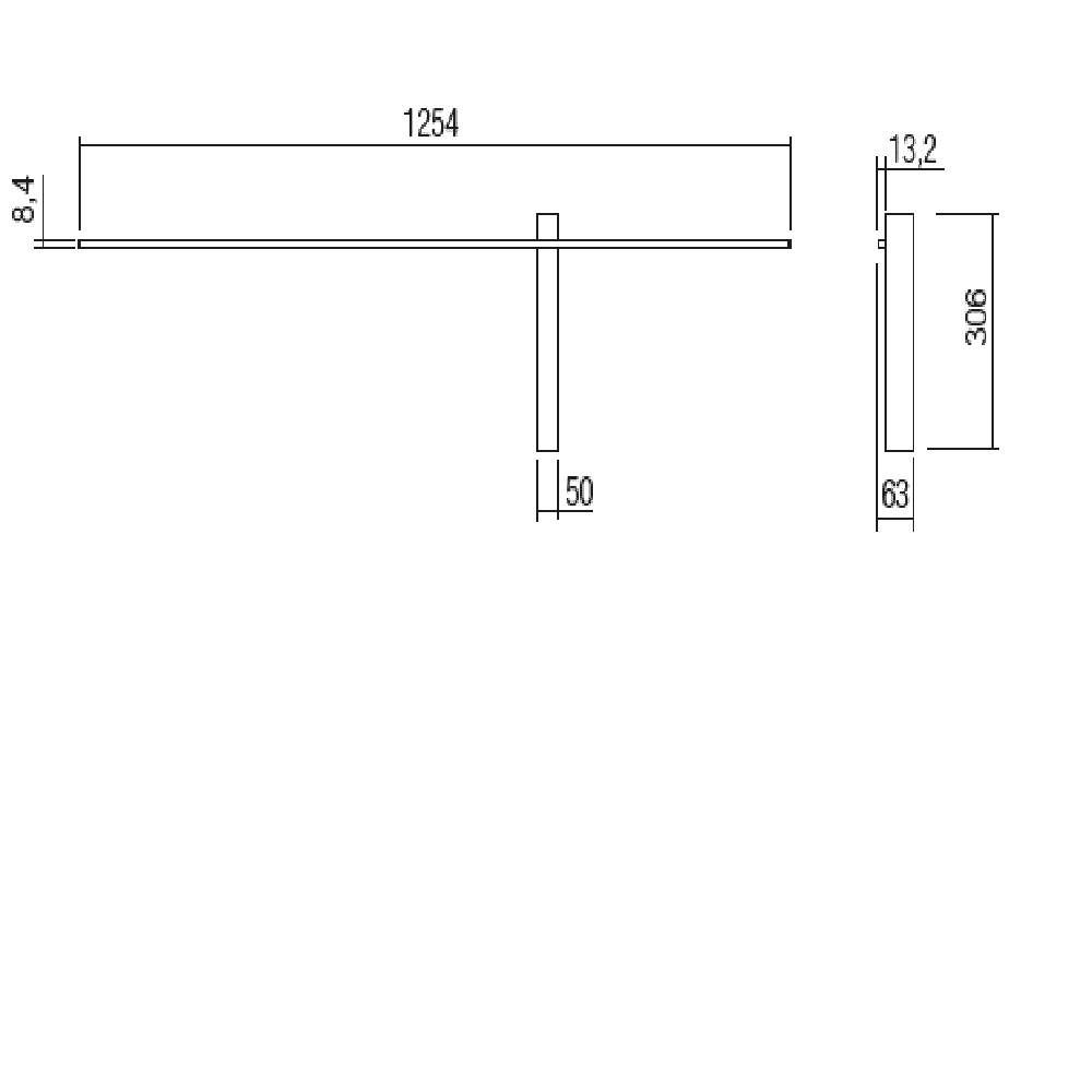 Tangent Parete Redo Group lampada con LED integrato | Prisma Light