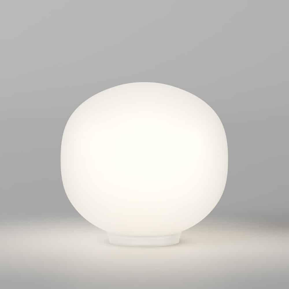 Volum Tavolo Lodes lampada in vetro soffiato lucido a luce diffusa ...