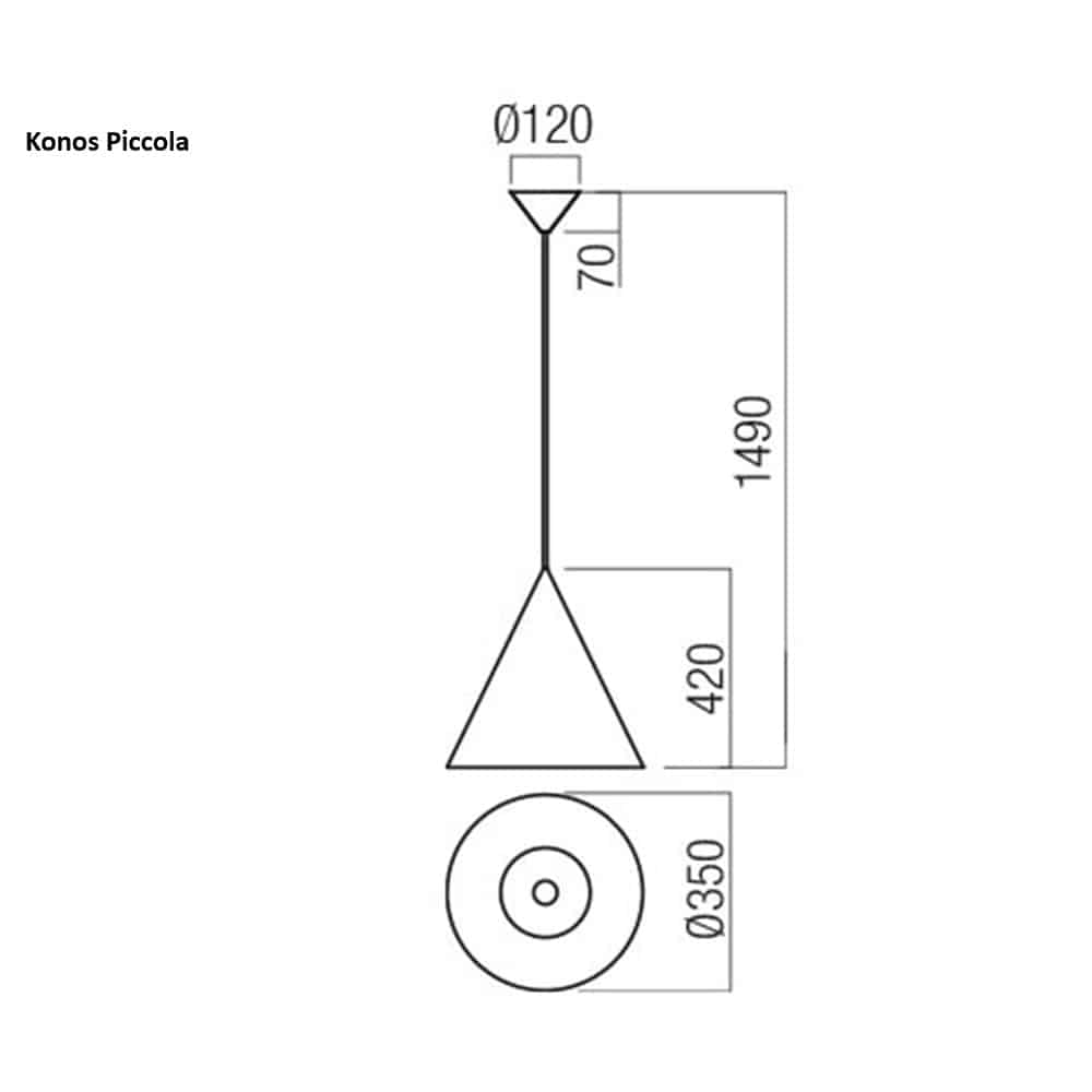Konos Sospensione RedoGroup lampada a diretta e semidiffusa | Prisma Light