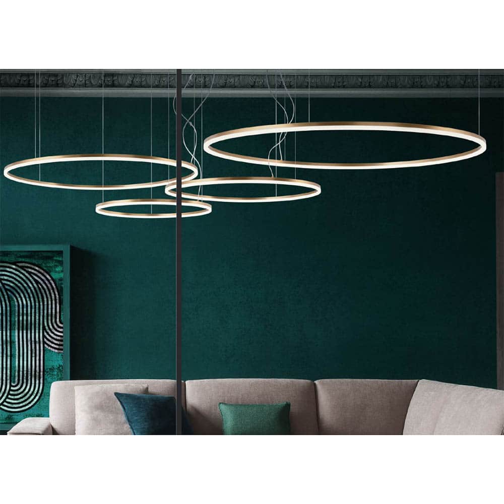 Orbit Sospensione RedoGroup lampada LED integrato luce diffusa | Prisma ...