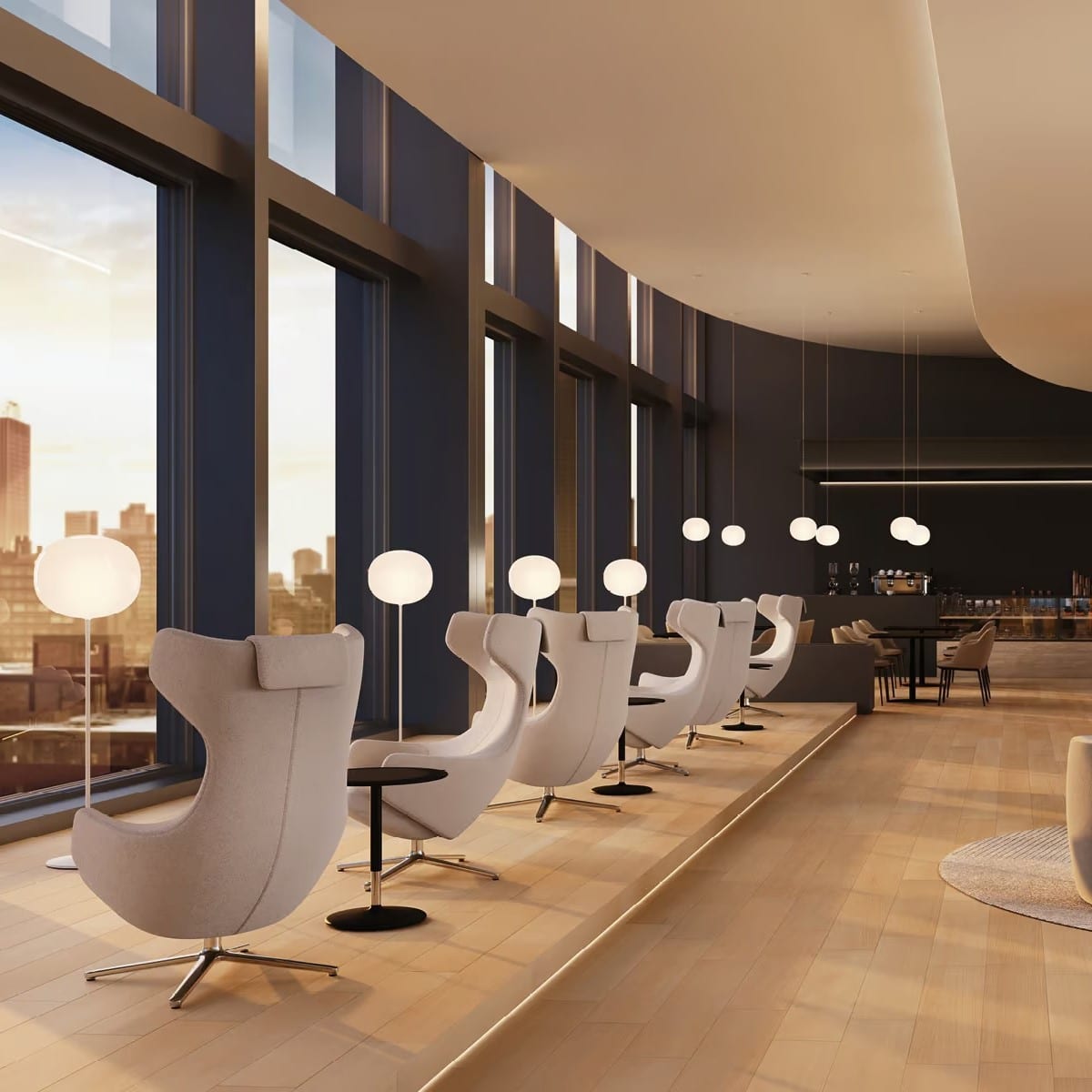 Volum Long Terra Lodes lampada a luce diffusa in vetro soffiato | Prisma Light