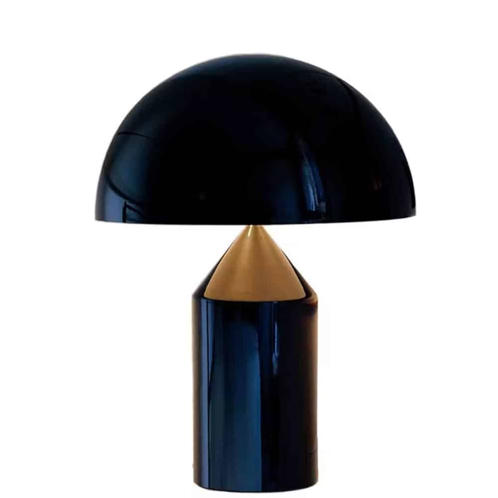 Atollo Black Oluce lampada a luce diretta e riflessa in alluminio ...